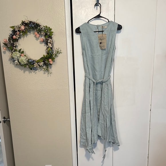 Magic Linen | Dresses | Magic Linen Dress With Matching Belt | Poshmark